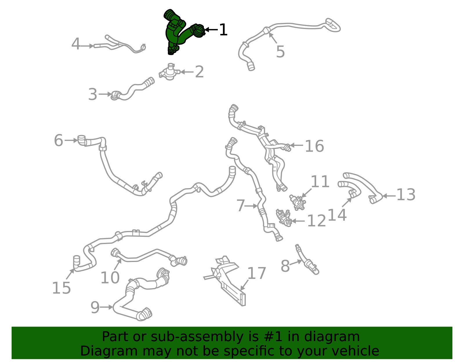 2019-2025 Land Rover Upper Hose LR137873 | OEM Parts Online