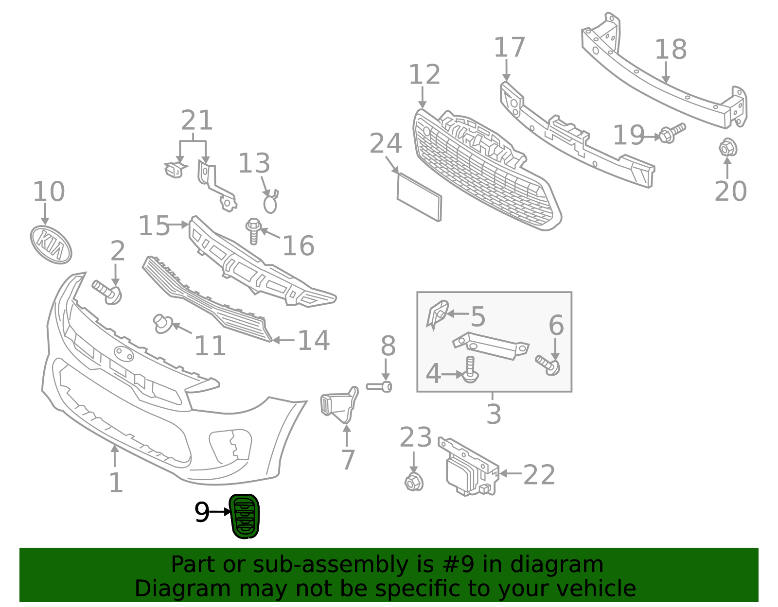 86563-H9AA0 - Side Cover 2023 Kia Rio | Kia.Parts Store