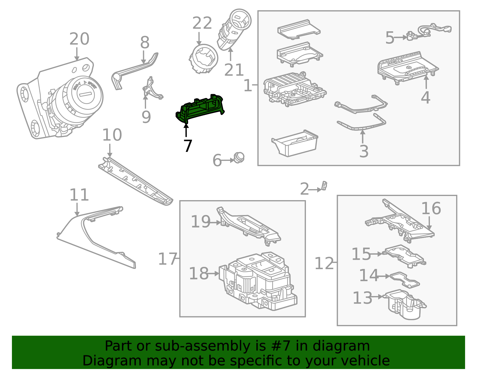 58821-F6010 - High-Quality Instrument Panel Pocket for 2022-2024 Lexus ...