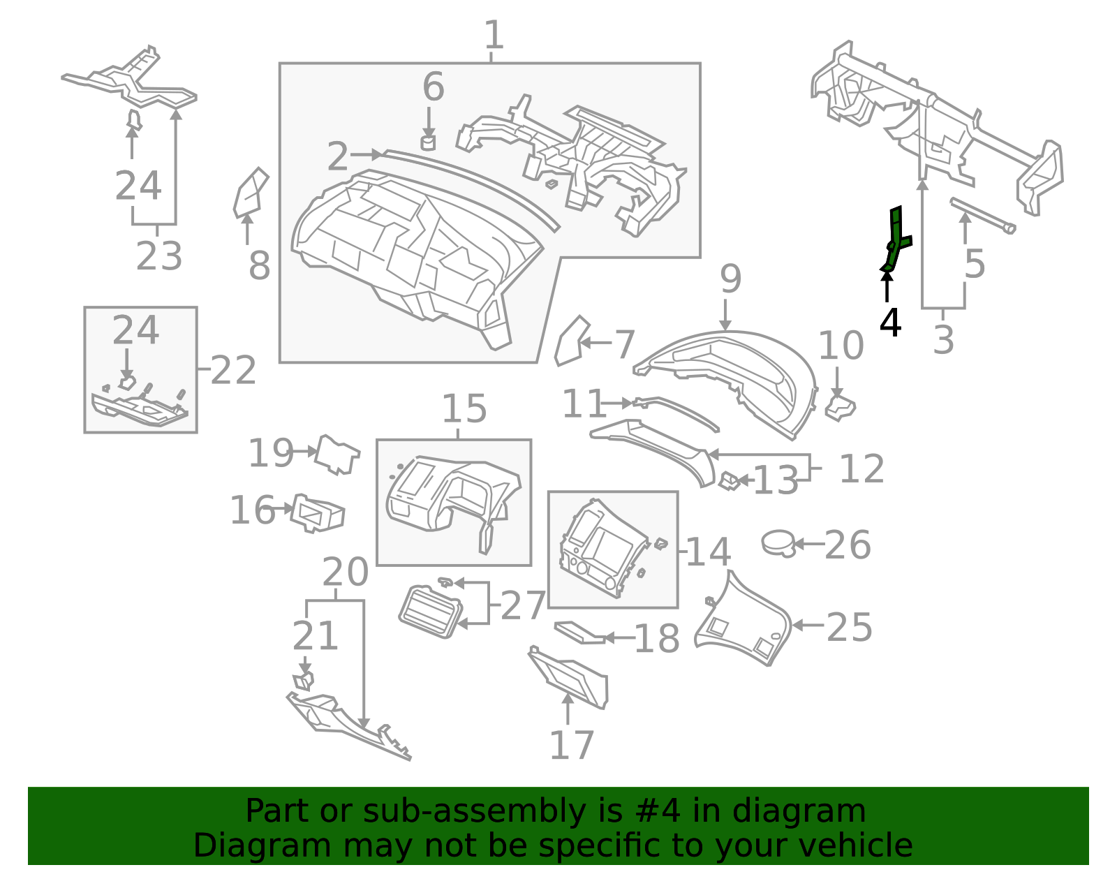 61351-SVA-A00ZZ - High-Quality Instrument Panel Center Support for 2006 ...