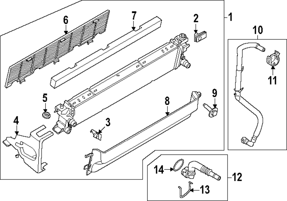 2023-2025 Ford Radiator Support Air Deflector LC3Z-8349-A | Ford OEM ...