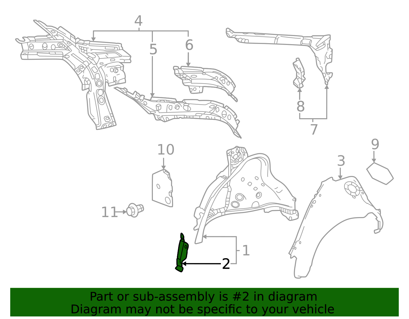 61674-47020 - High-Quality Wheel Housing Bracket for AutoNation Parts