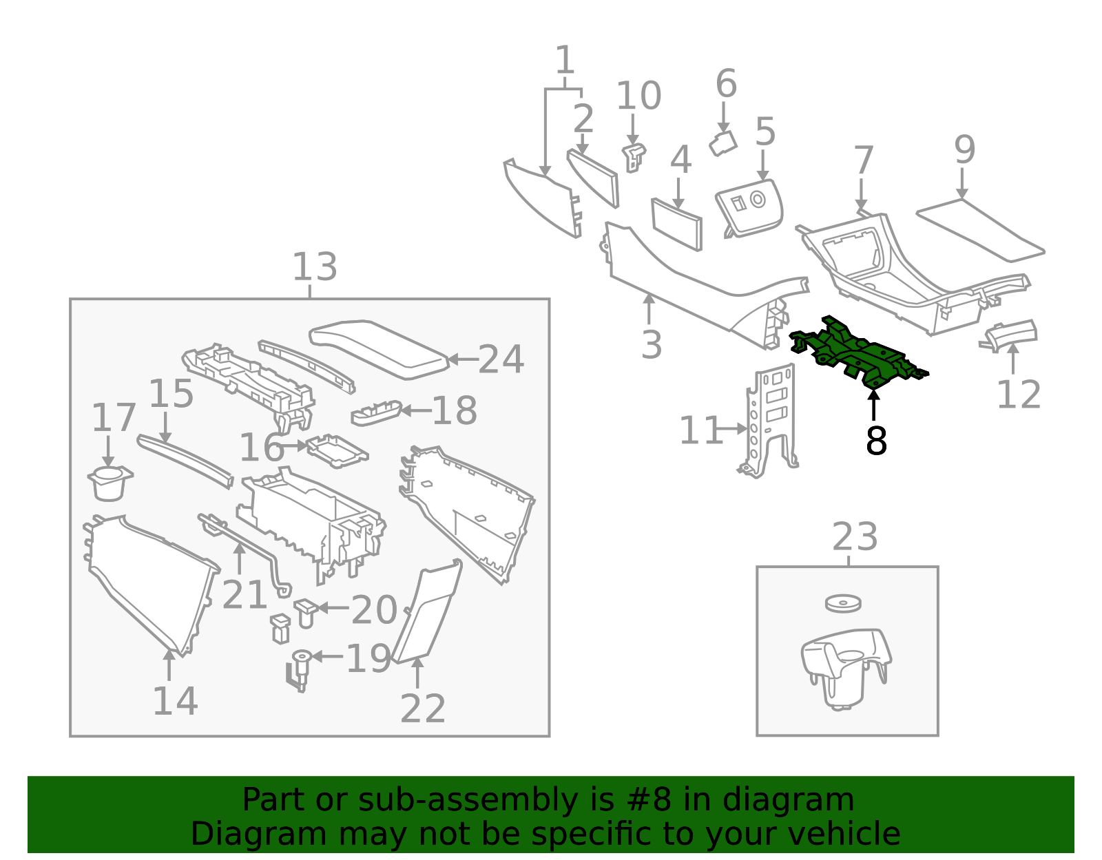 Genuine Official Toyota Mount Bracket part# 58994-47010 for 2010-2015 ...