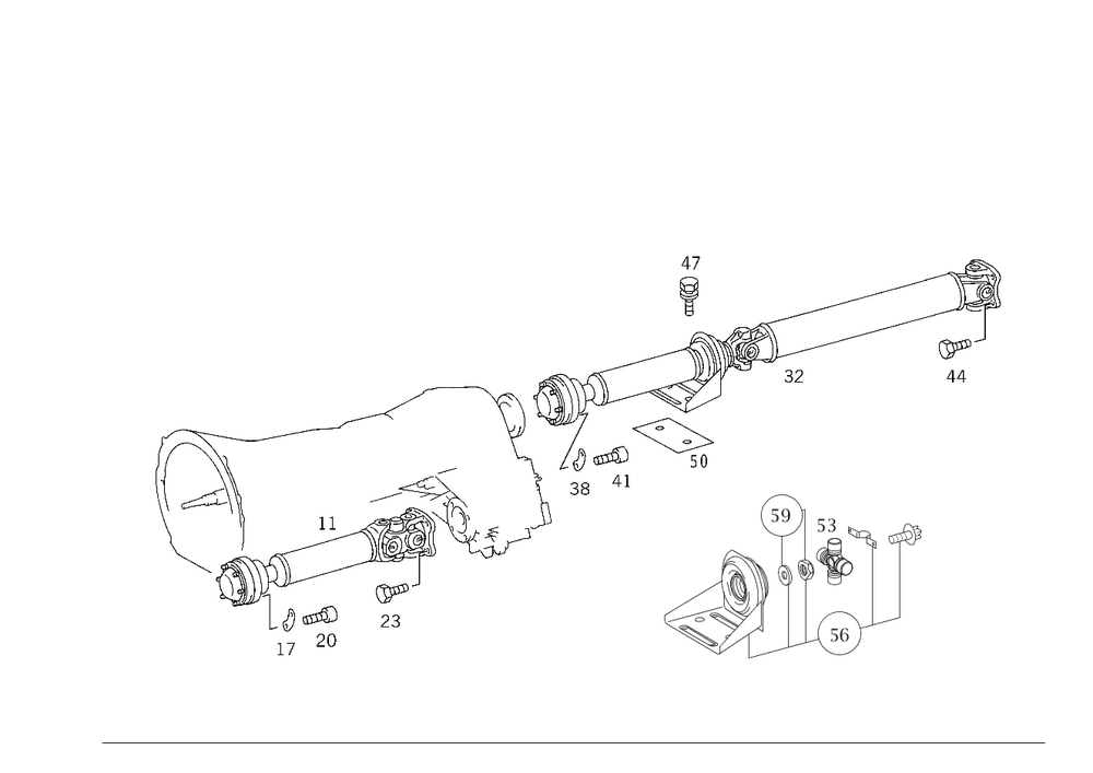 163-410-00-10 - Repair Kit, Interm Brg 1998-2003 Mercedes-Benz ...