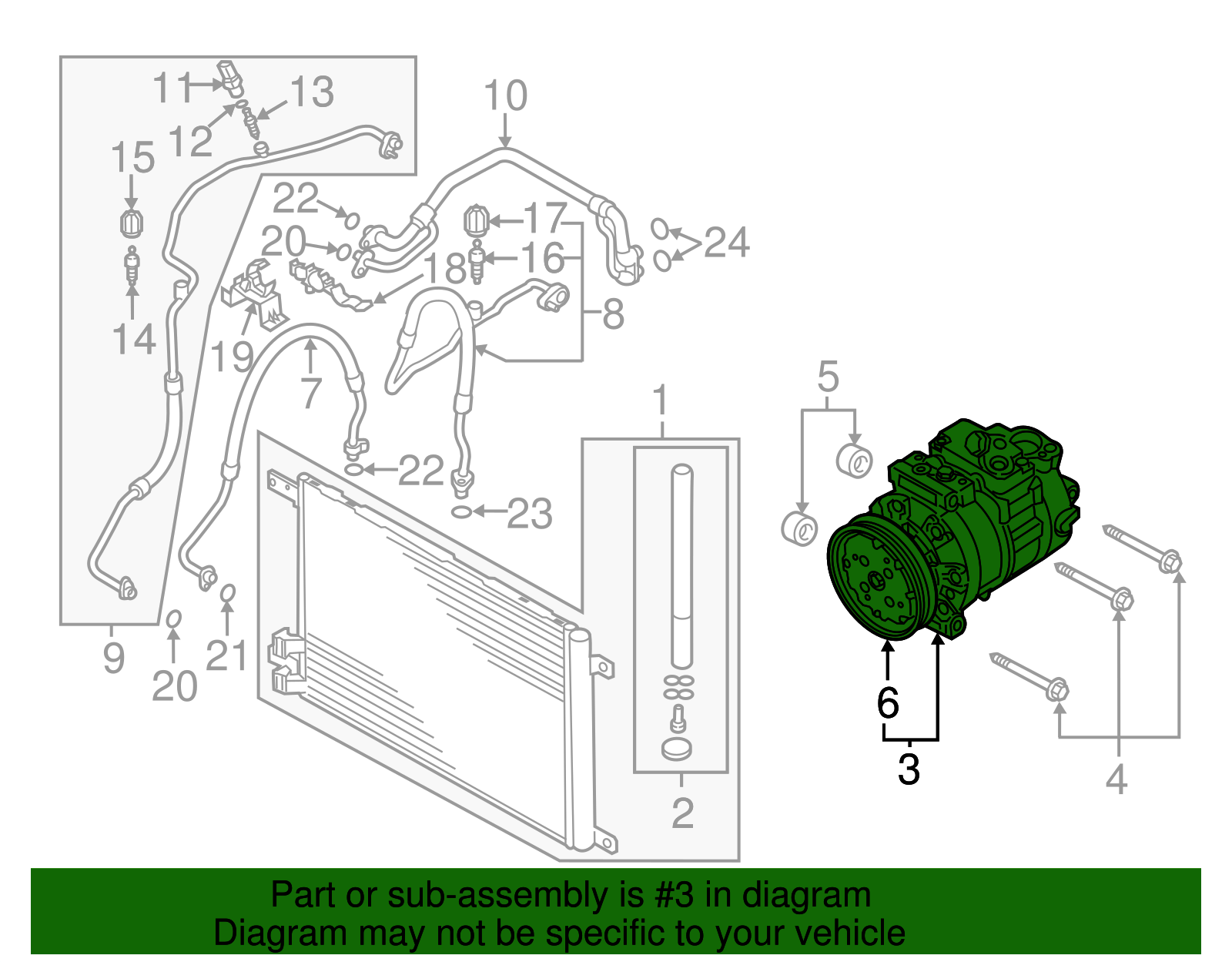 2015-2019 Audi Compressor 5Q0-820-803-K | OEM Parts Online