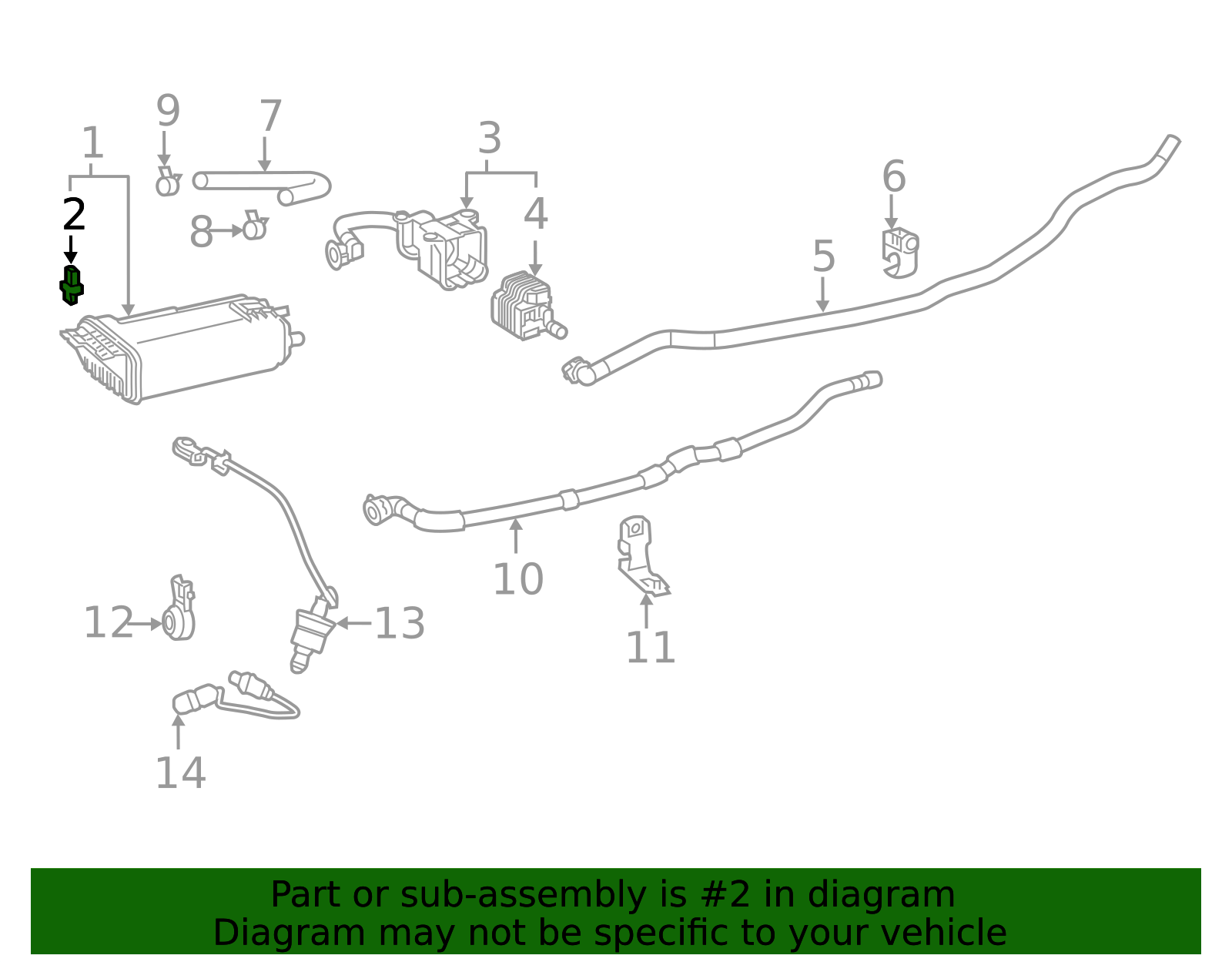 2019-2026 Toyota Vapor Canister Clip 77775-33010 | Toyota Parts Center
