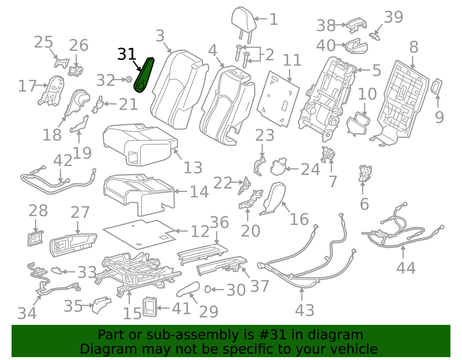 72840-48050-A5 - High-Quality Seat Armrest for 2018-2019 Lexus ...