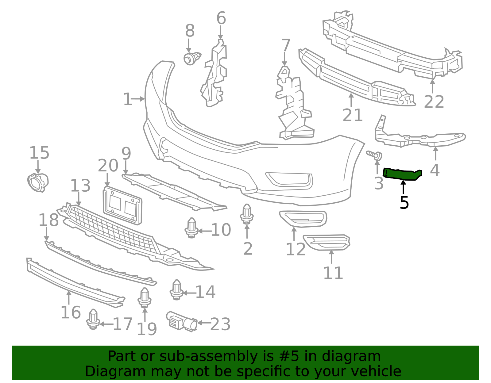 71193-T2A-A01 - 2013-2017 Honda Accord - Spacer R Front Bumper | All ...