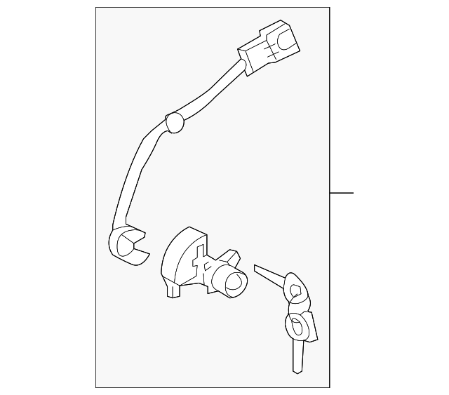 81970-1FA00 - Lock Cylinder Assembly 2005-2008 Kia Sportage | Kia.Parts ...