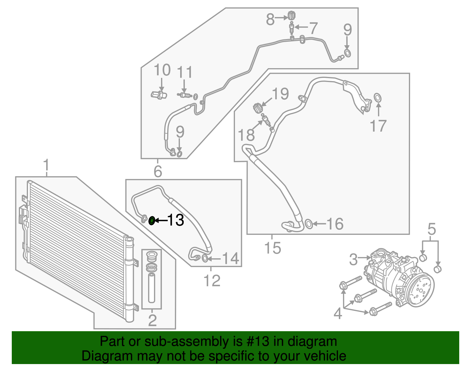 2009-2025 Volkswagen A/C Refrigerant Line O-Ring 3D0-260-749-C | OEM ...