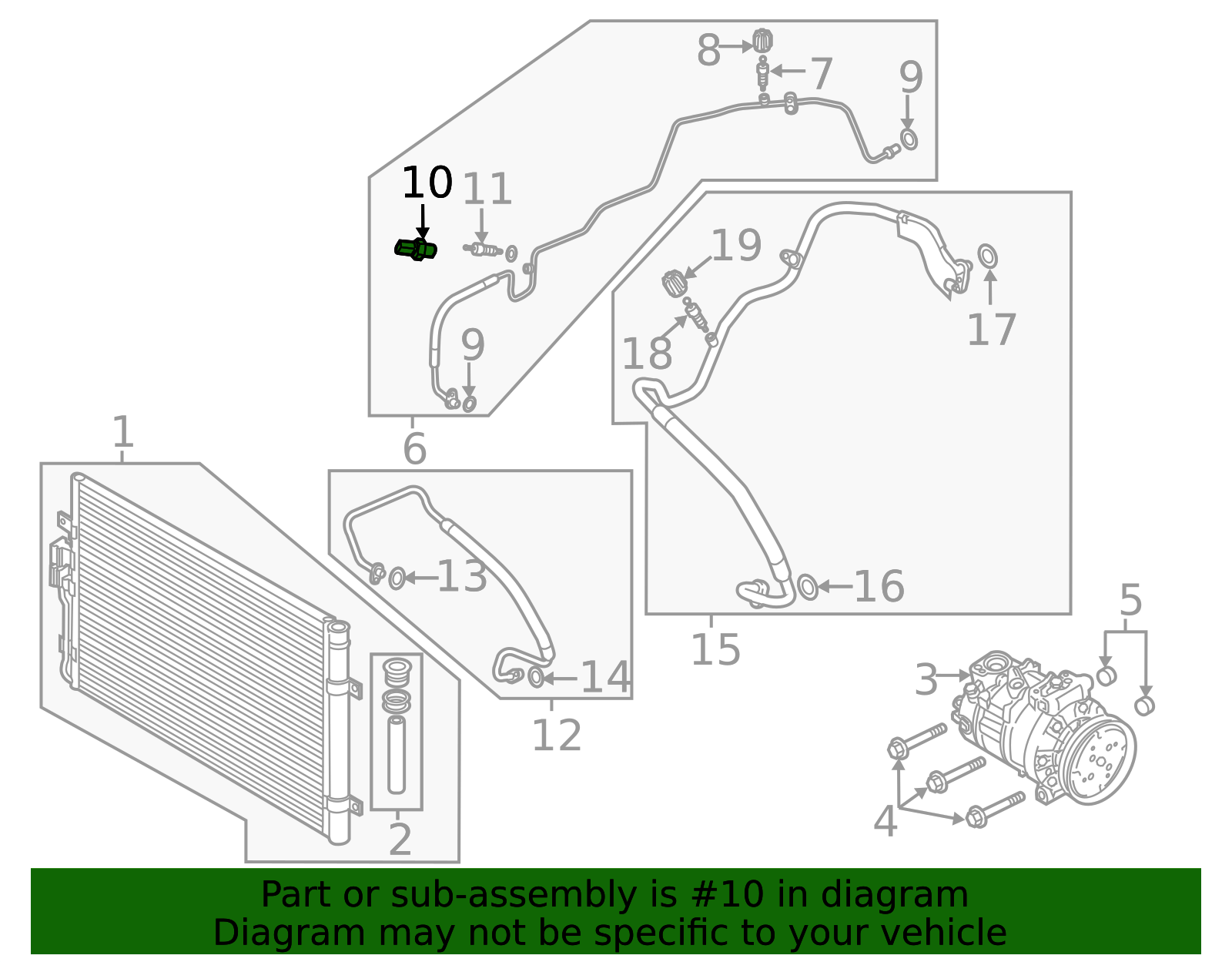 5Q0-959-126-B - Pressure Sensor 2011-2025 Volkswagen | OEM VW Parts Haus