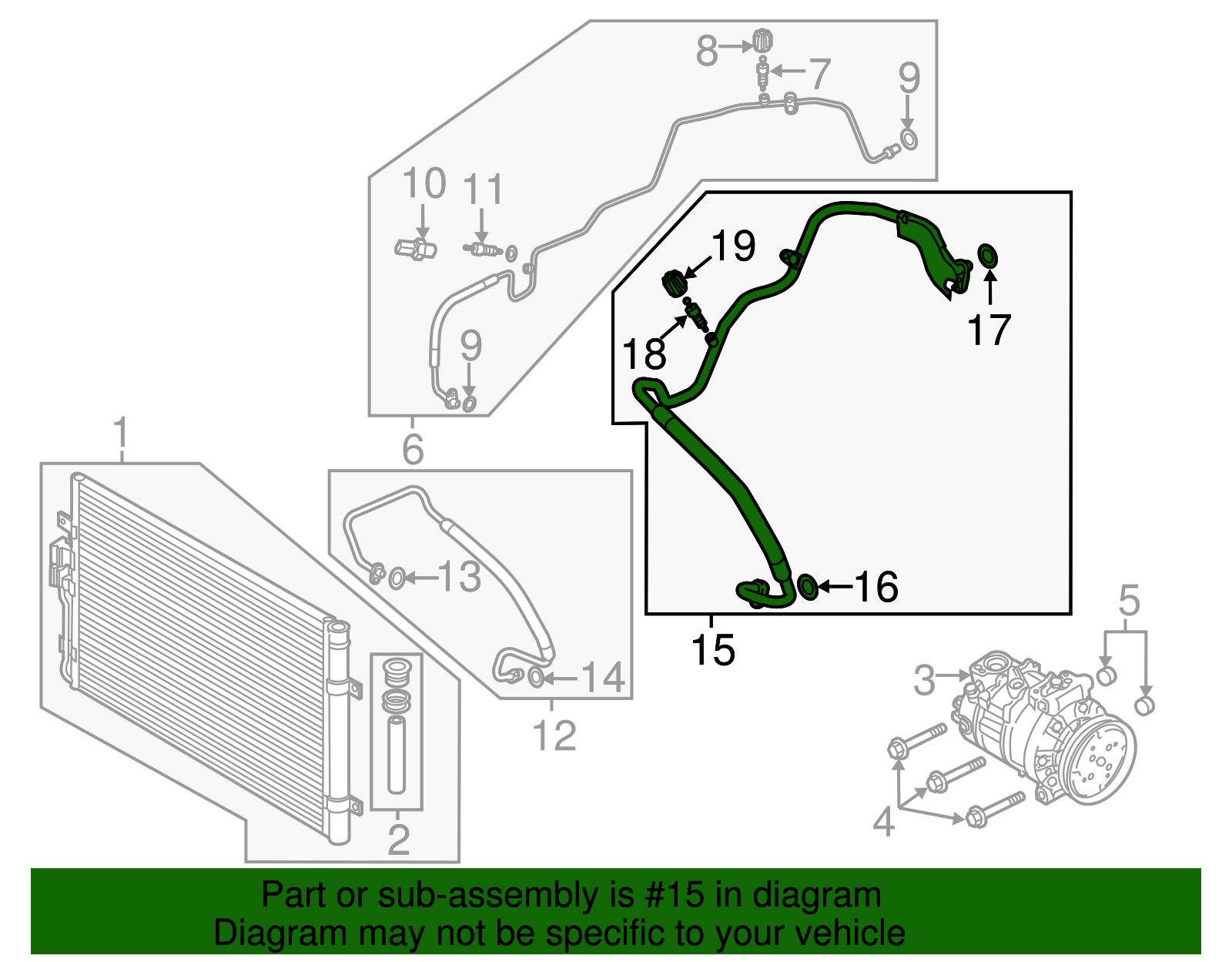 2018-2020 Volkswagen Atlas Suction Line 3QF-816-743-F | VW Direct Auto ...
