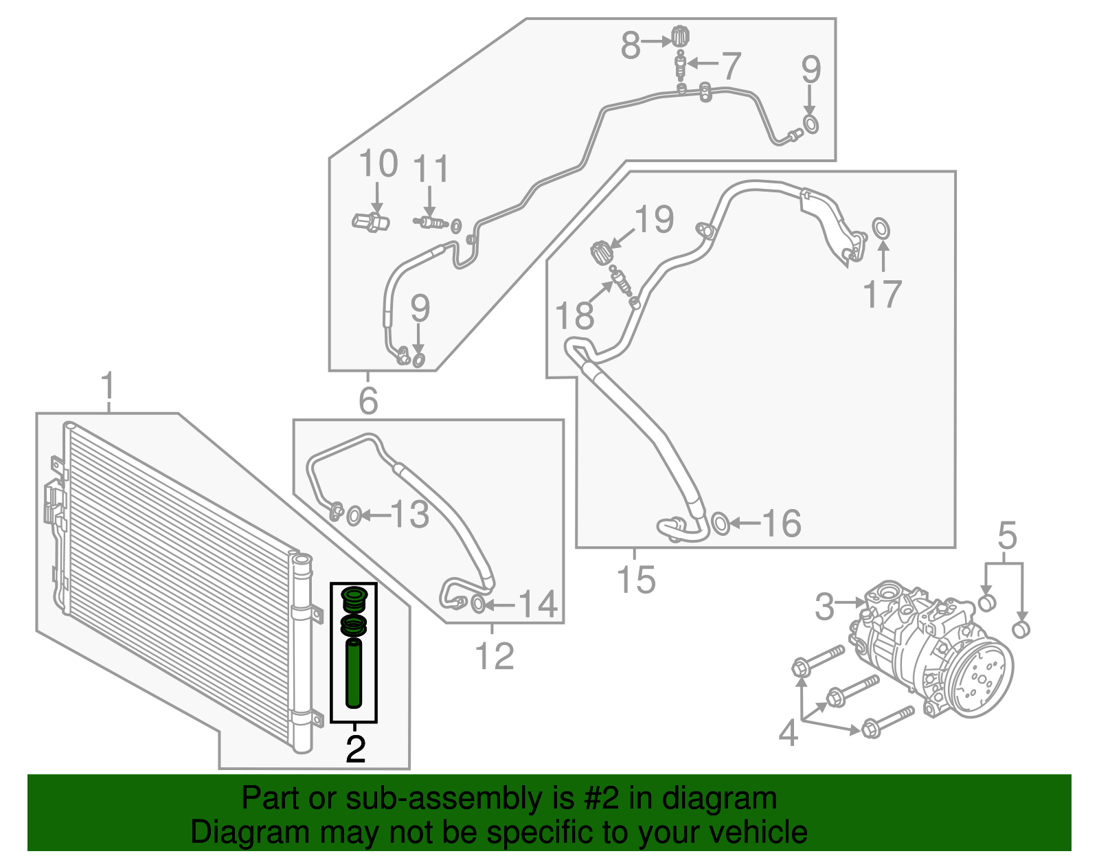 2018-2025 Volkswagen Dehydrator 3QF-298-403 | QuirkParts