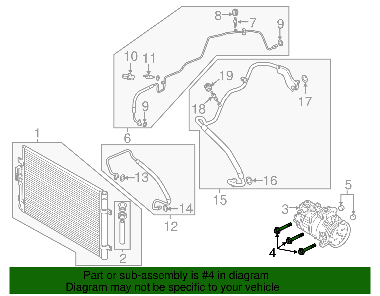 2006-2025 Volkswagen Compressor Mount Bolt N-907-075-02 | OEM Parts Online