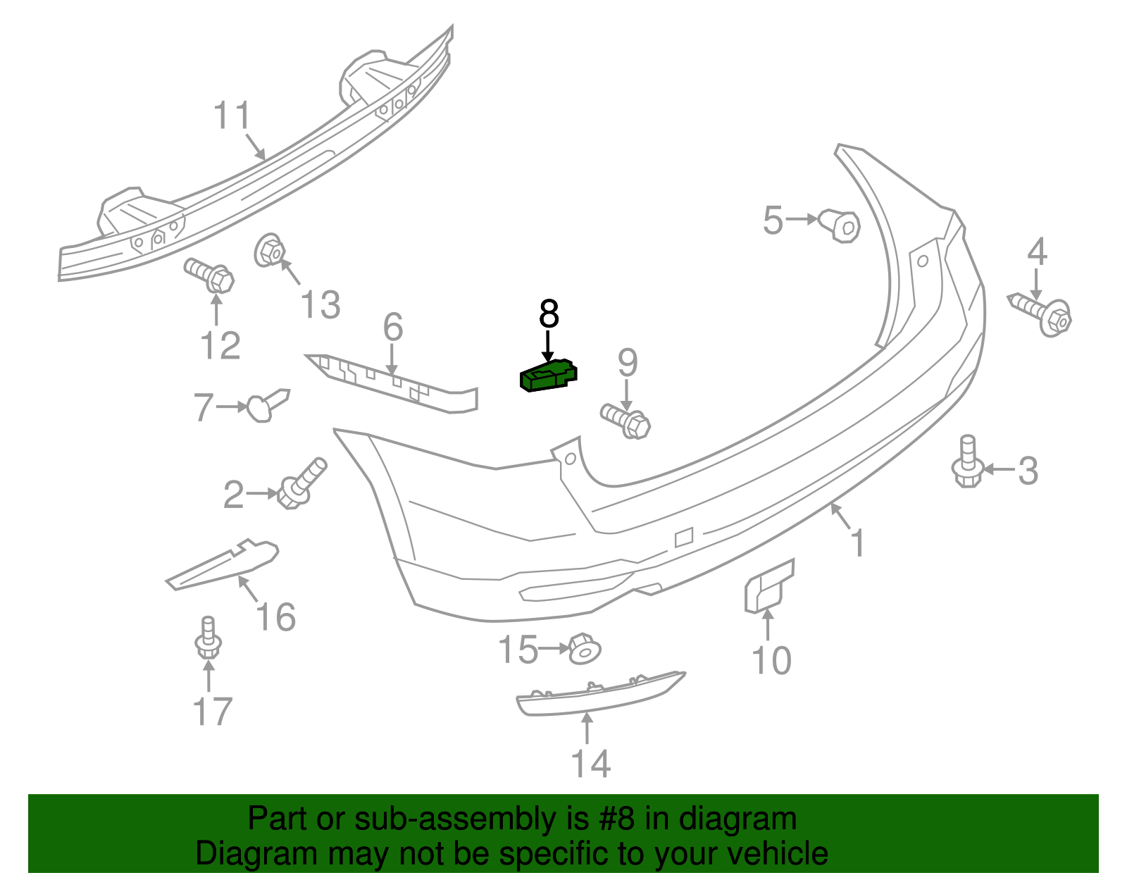 2014-2018 Subaru Forester Corner Support 57707SG070 | Subaru Parts Store