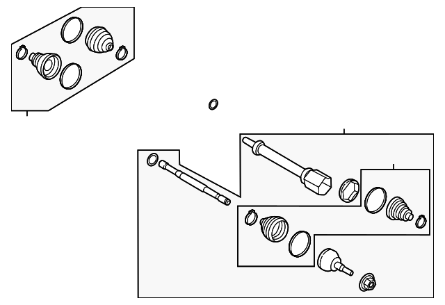 EJ7Z-3B436-E - Axle Assembly 2015-2019 Lincoln MKC | Big 3 Auto Parts