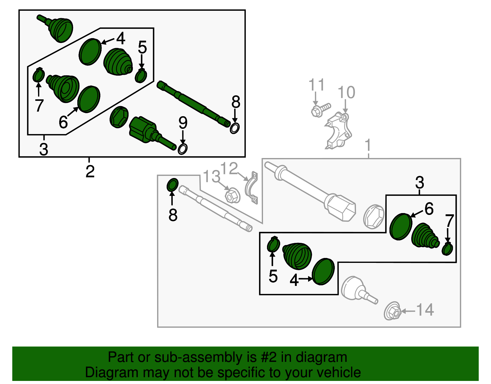 2015-2019 Lincoln MKC Axle Assembly EJ7Z-3B437-B | Miracle Ford Parts