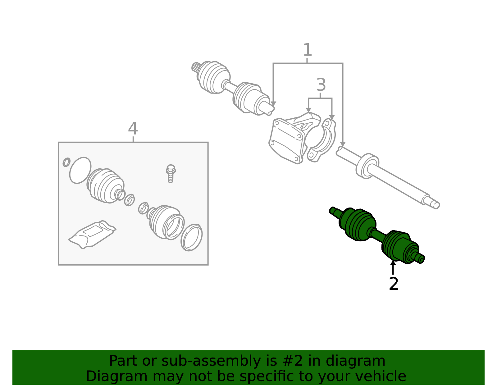 2001-2007 Volvo Axle Assembly - Driver's Side (LH) 8252034 | TascaParts.com