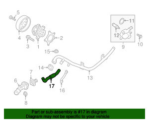 2016-2018 Hyundai Tucson Upper Hose 25414-D3700 | OEM Parts Online