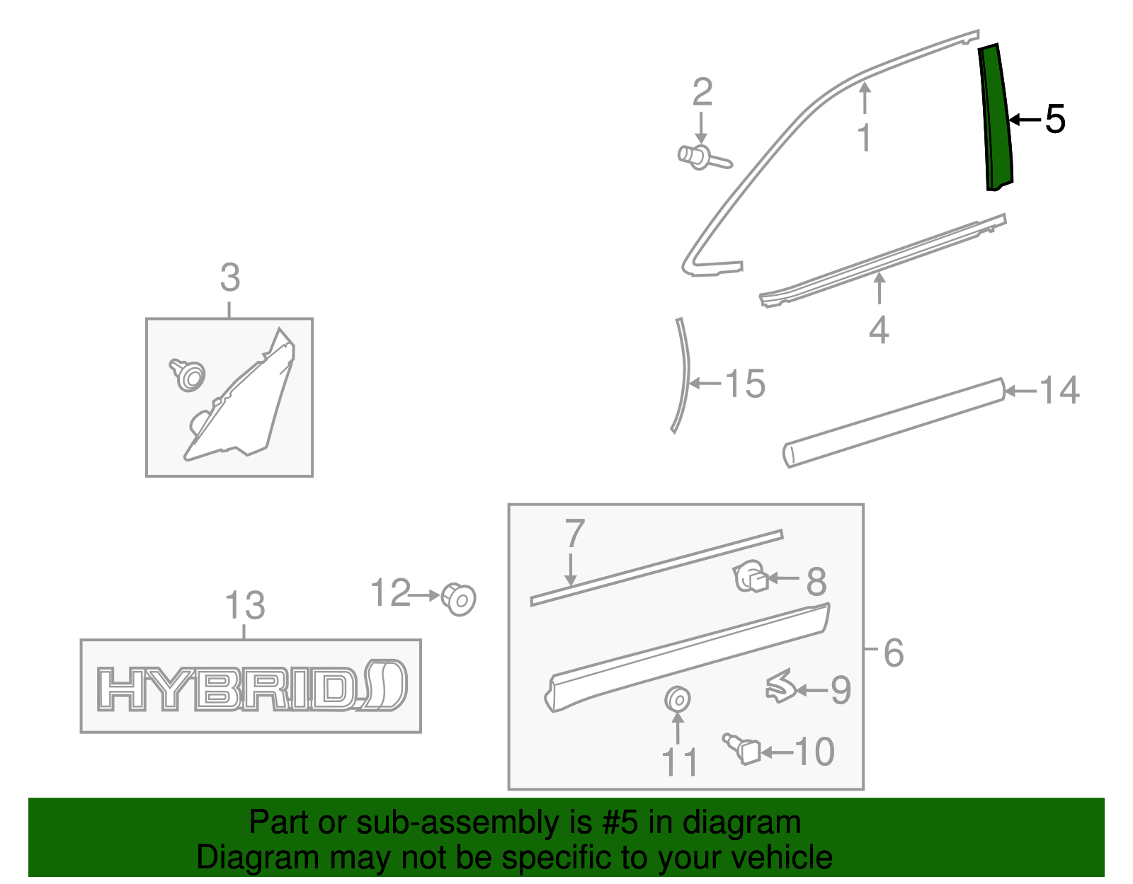 75756-0E030 - Applique 2014-2019 Toyota Highlander | Longo Toyota Parts