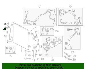 92136-3JA0A - Pressure Sensor 2013-2024 Nissan | Nissan Parts ...