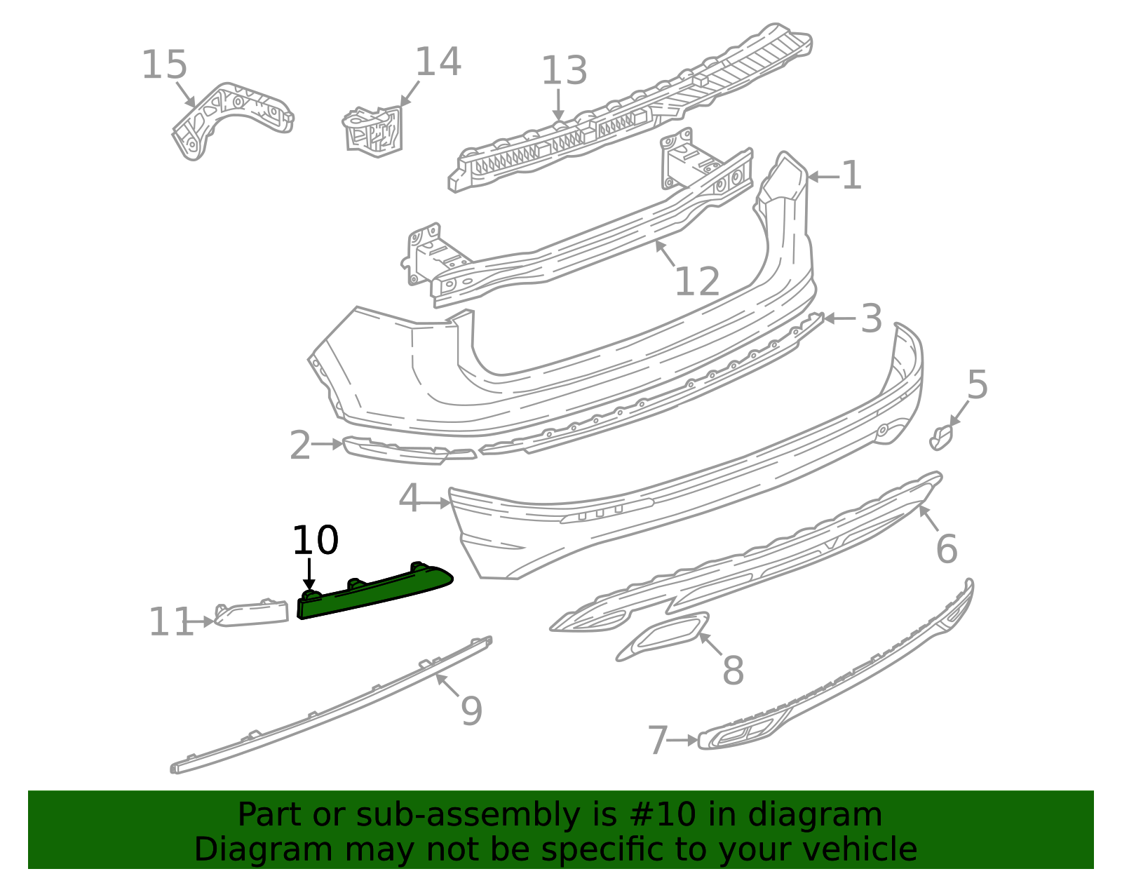 2022-2024 Volkswagen Tiguan Reflector 5NA-945-106-B | VW Direct Auto Parts