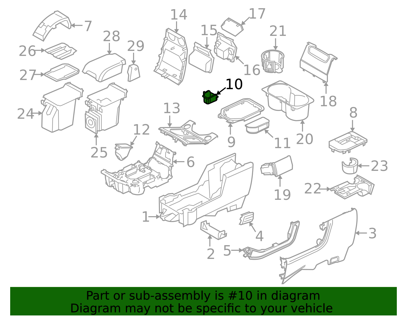 2010-2016 Land Rover LR4 Utility Box LR019682 | OEM Parts Online