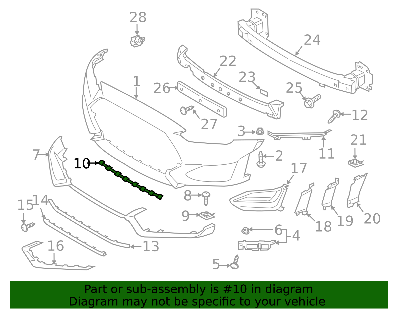 2019-2022 Hyundai Veloster N Center Molding 86550-K9000 | MotorMotor