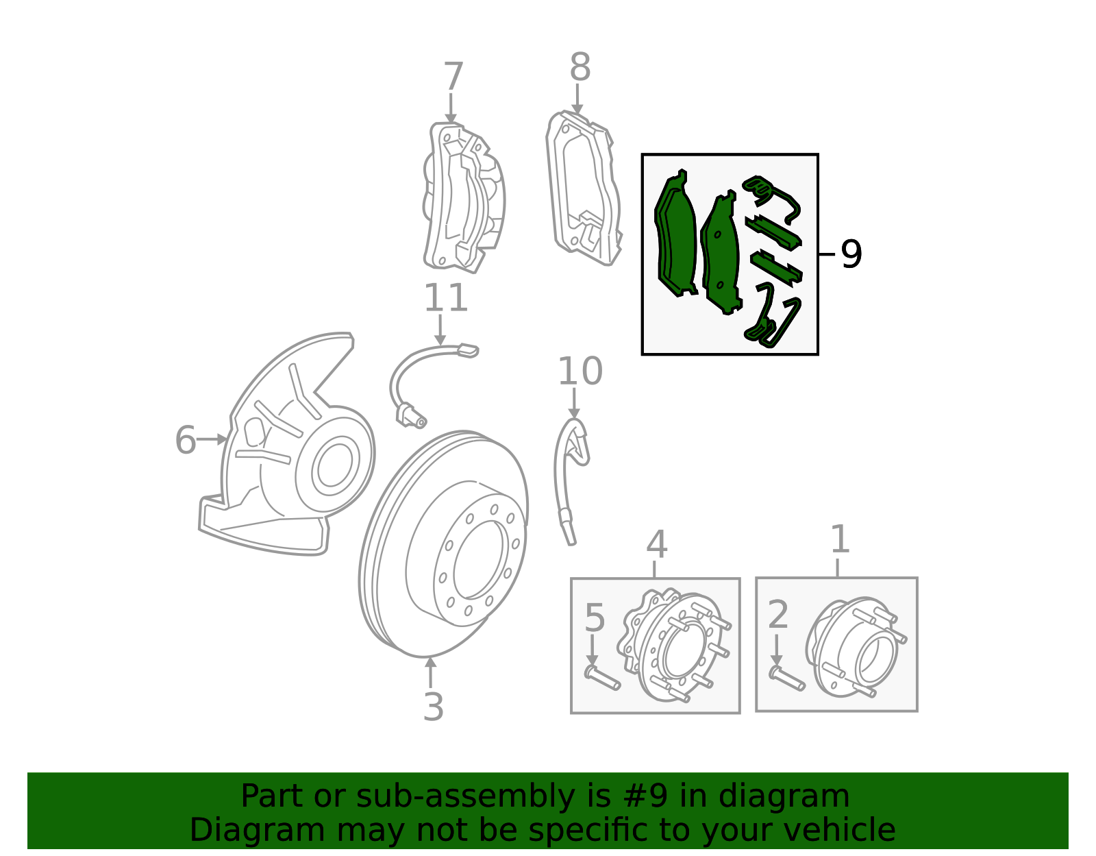 Genuine OEM Ford Part - Motorcraft™ Disc Brake Pad Set BRF-1957 ...