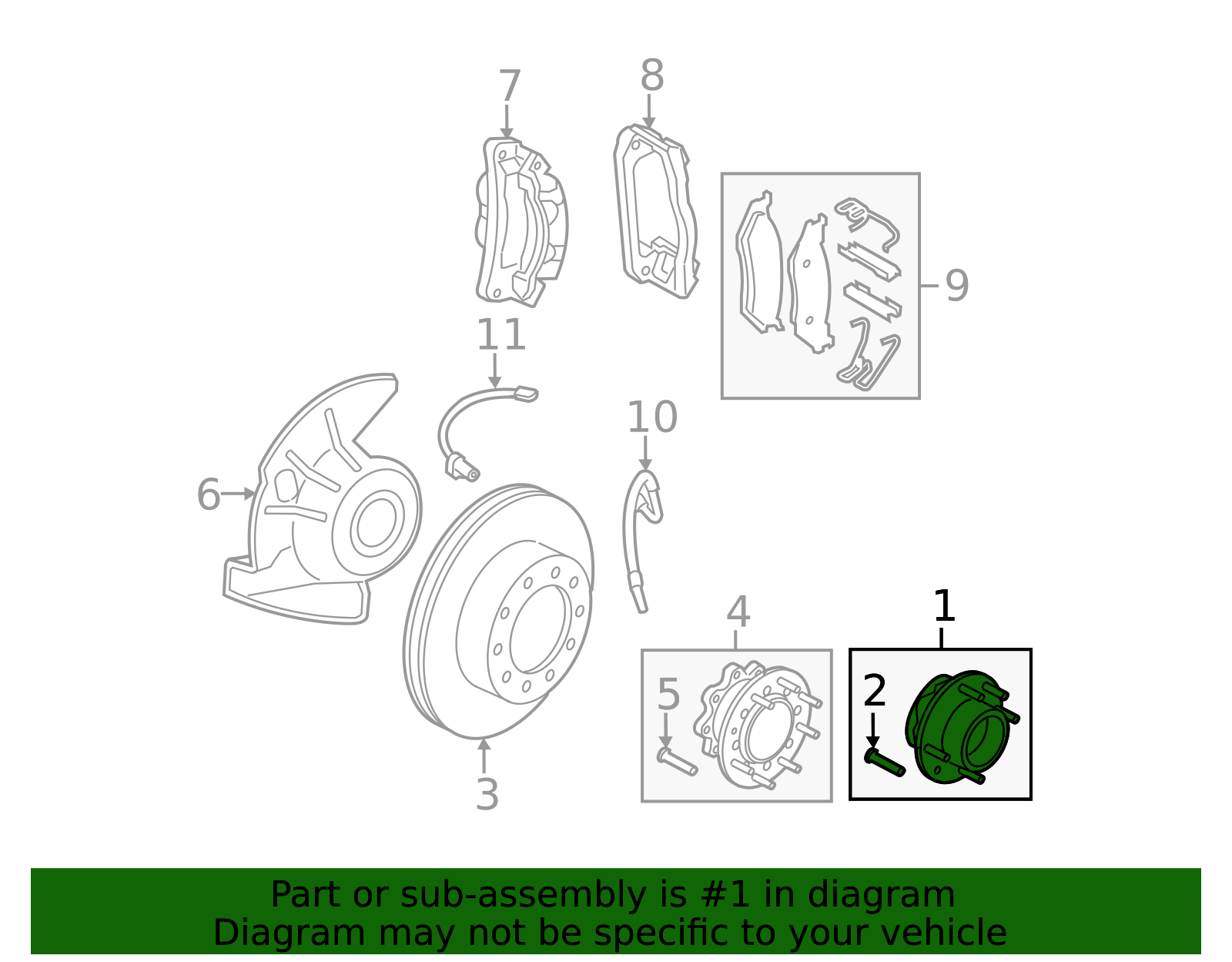 DC3Z-1104-D - Hub And Bearing Assembly Wheel 2011-2016 Ford | Ford ...
