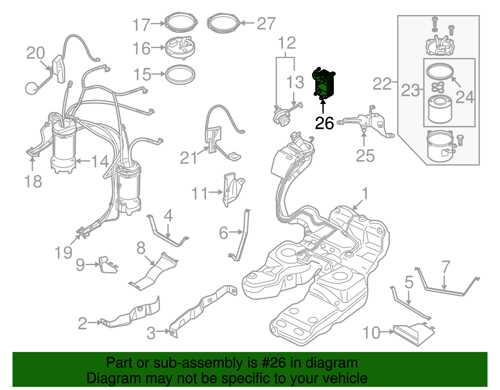 7L6-203-491-D - Cooler 2010 Audi Q7 | Audi OEM Parts Guy
