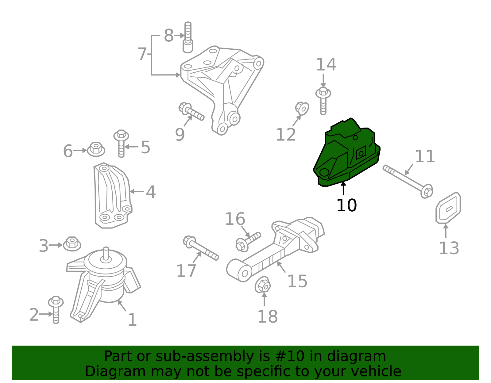 Genuine Trans Mount Bracket for 21830-D3800 | Hyundai OEM Parts Direct