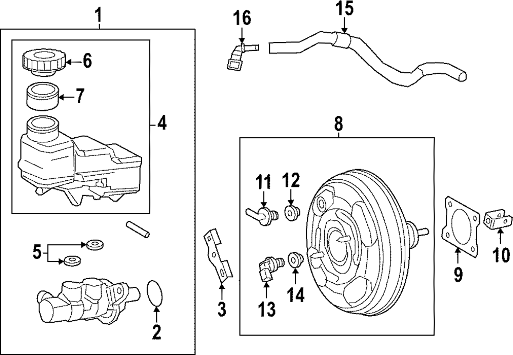 2022-2024 Toyota Corolla Cross Master Cylinder Assembly 47201-0A120 ...