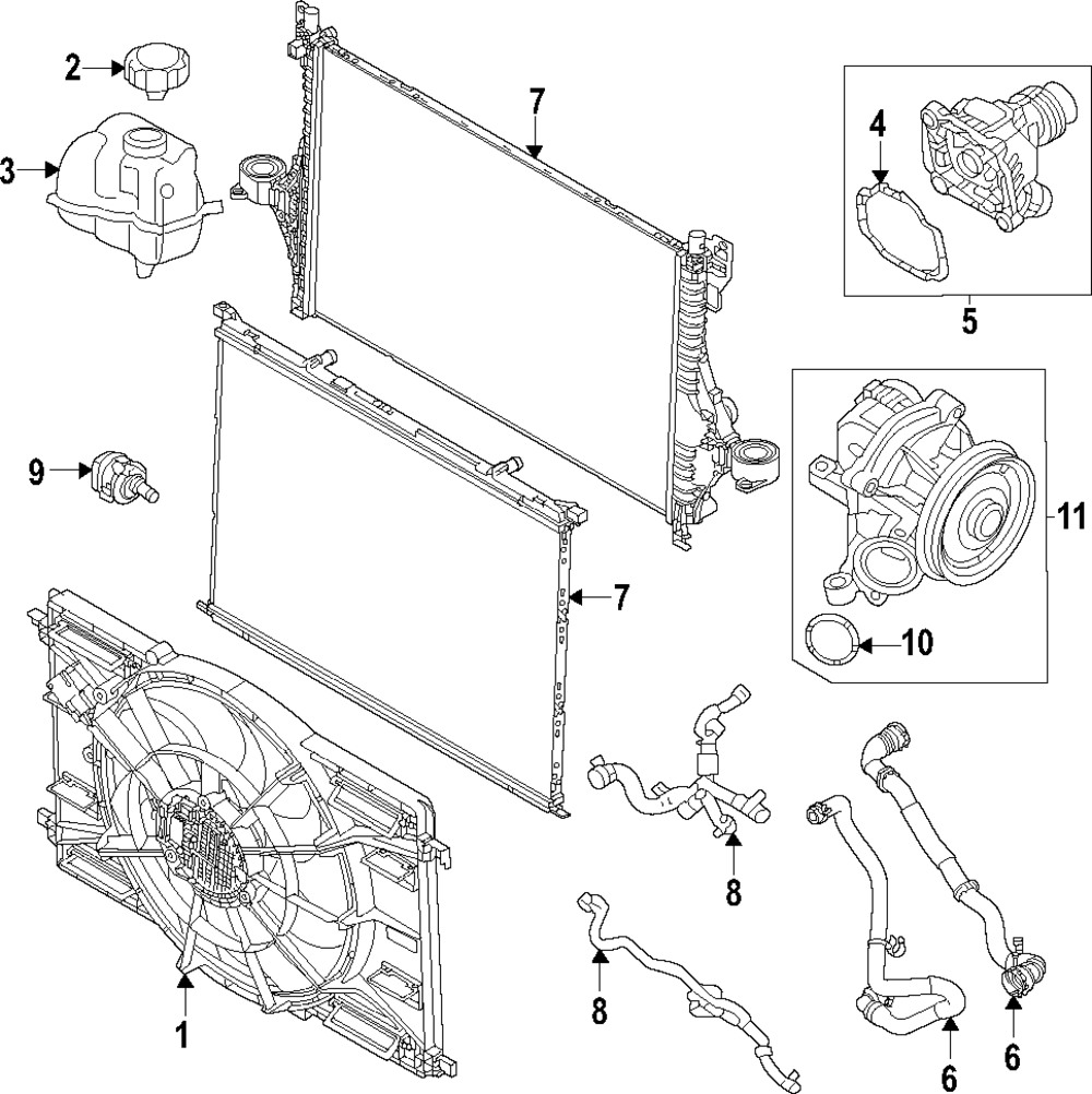 32339782 - Radiator 2023-2025 Volvo XC40 | OEM Euro Parts