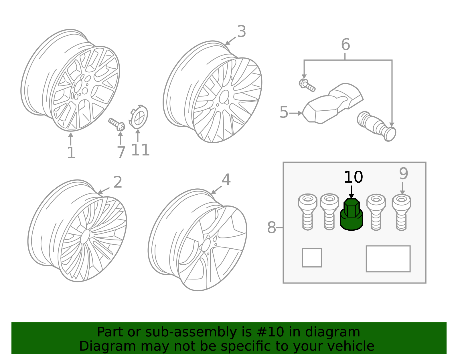 Genuine BMW 36-13-6-765-543 | Wheel Lock Adapter With Code - Code 30 ...