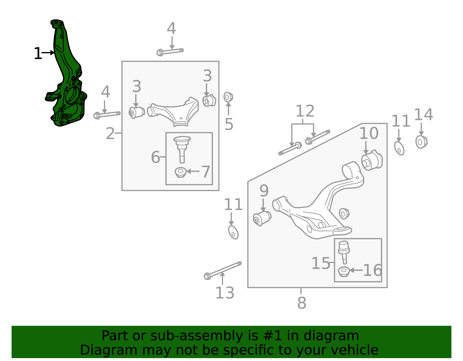 Genuine Knuckle for 2010-2016 Land Rover LR4 | Land Rover Part ...