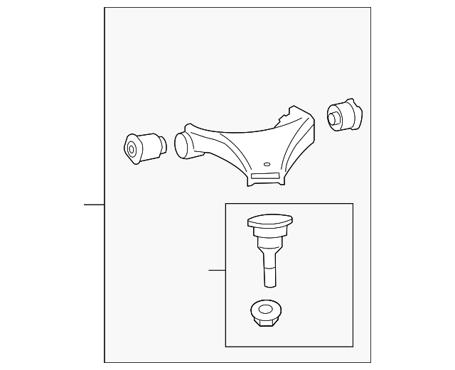 2010-2016 Land Rover LR4 Upper Control Arm LR051615 | OEM Parts Online