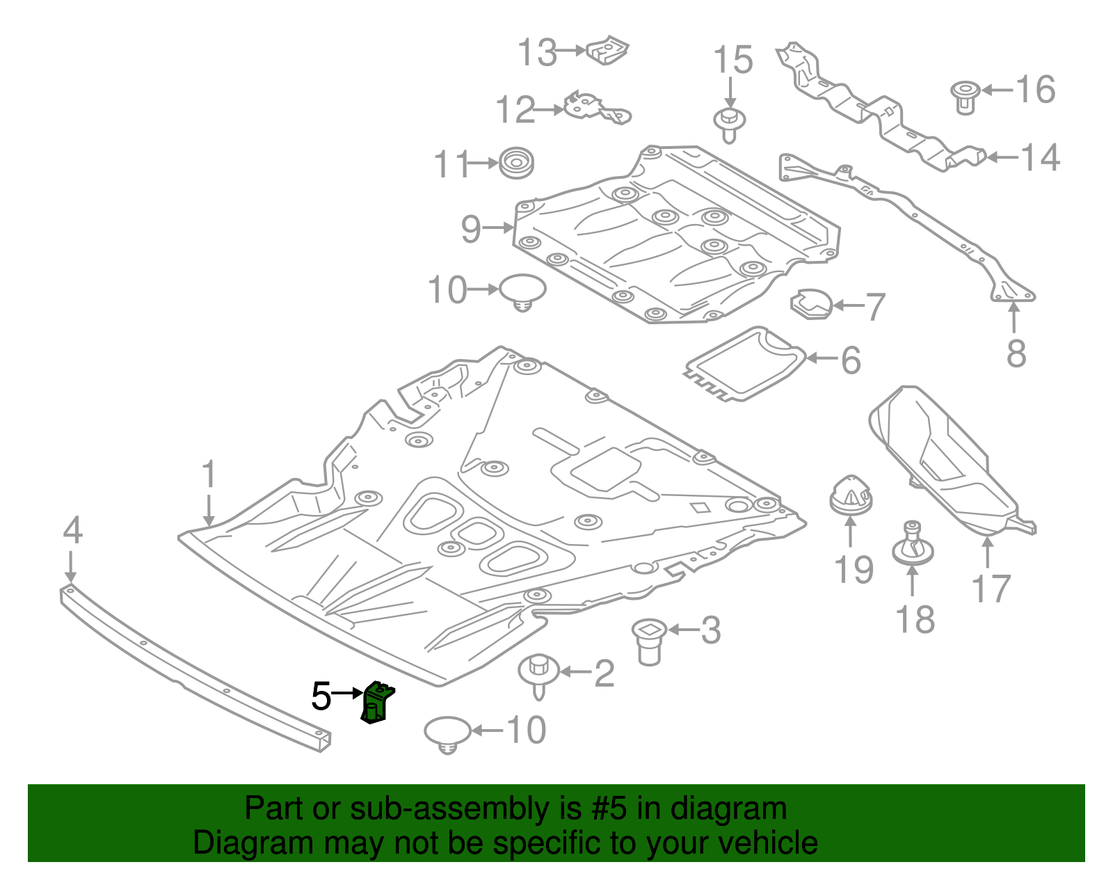 Genuine BMW 07-14-7-329-122 | Front Shield Clip | FREE Shipping on Most ...