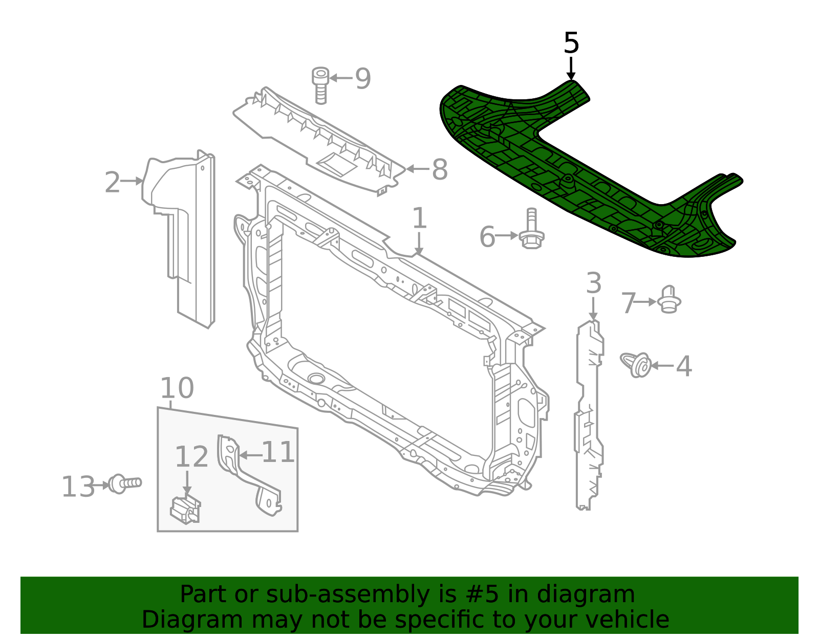 2018-2019 Hyundai Accent Front Shield 29110-J0000 | QuirkParts