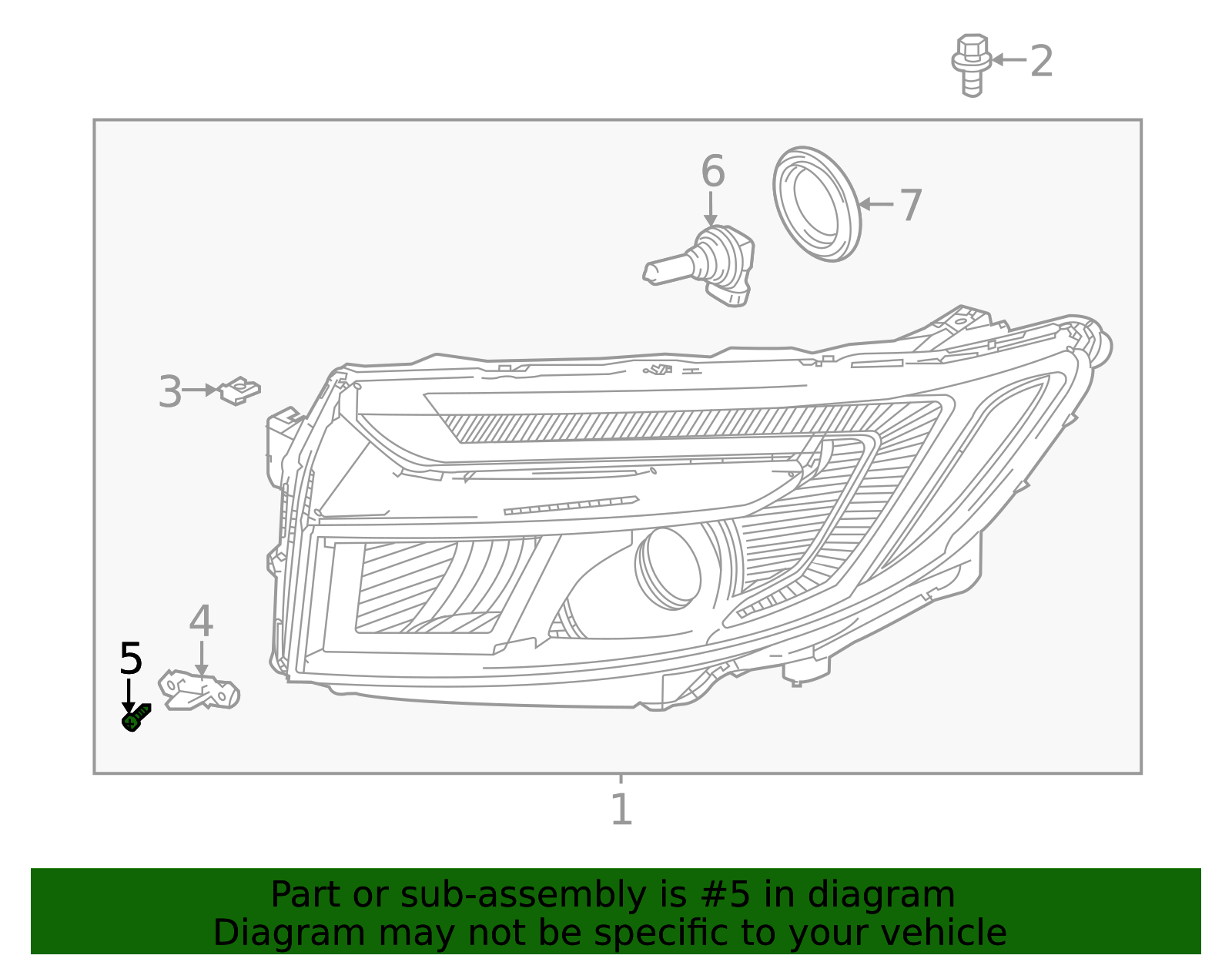 2021-2025 Honda Headlamp Assembly Screw 33103-TG7-A01 | Honda Factory Parts