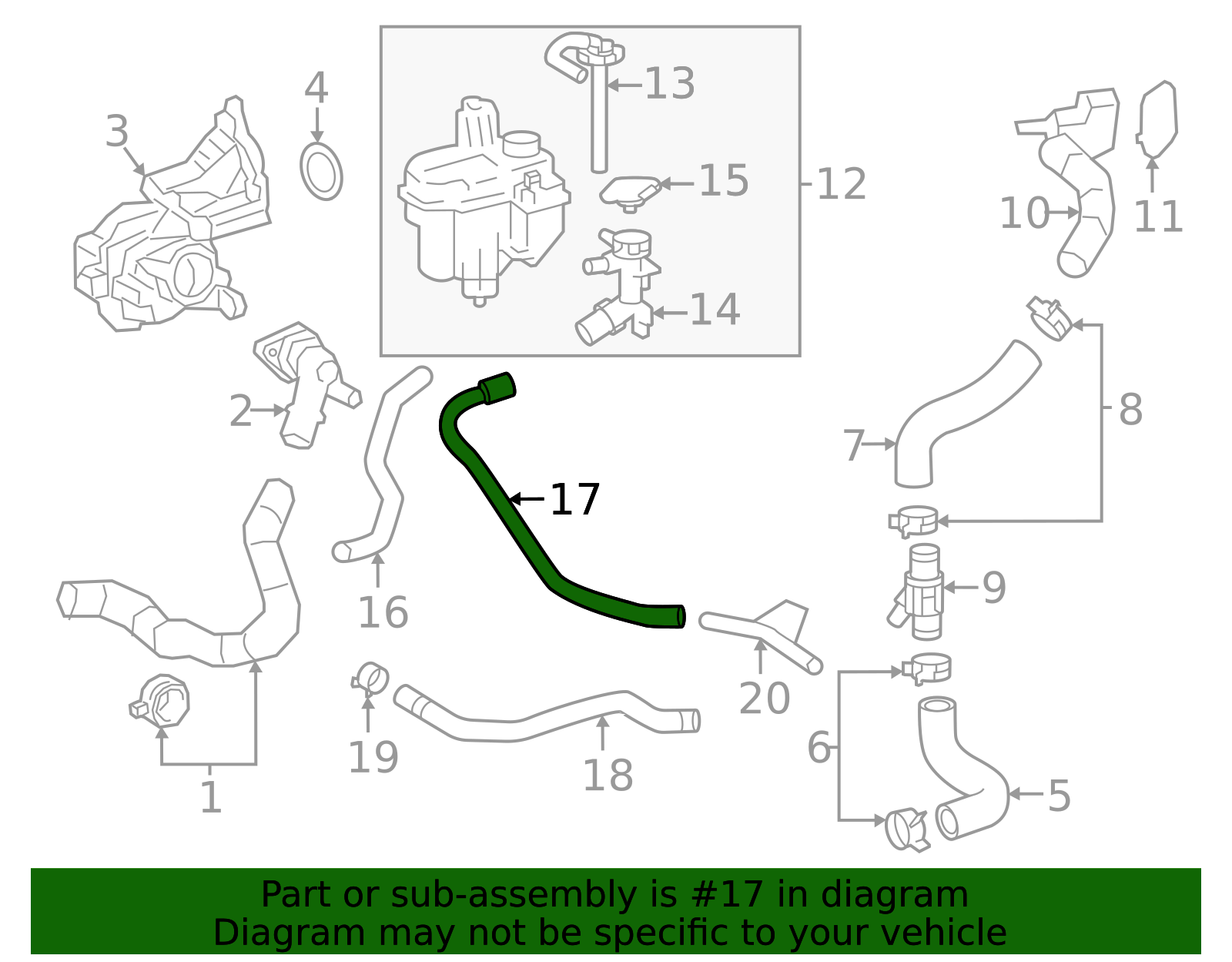 By-Pass Hose 16264-F2170 | Toyota Parts Center