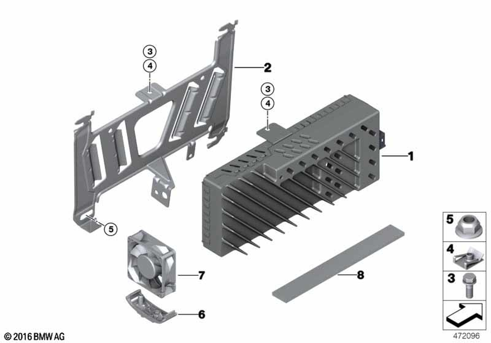 65129393185 - BMW Amplifier For Harman Kardon 2011-2015 BMW ...