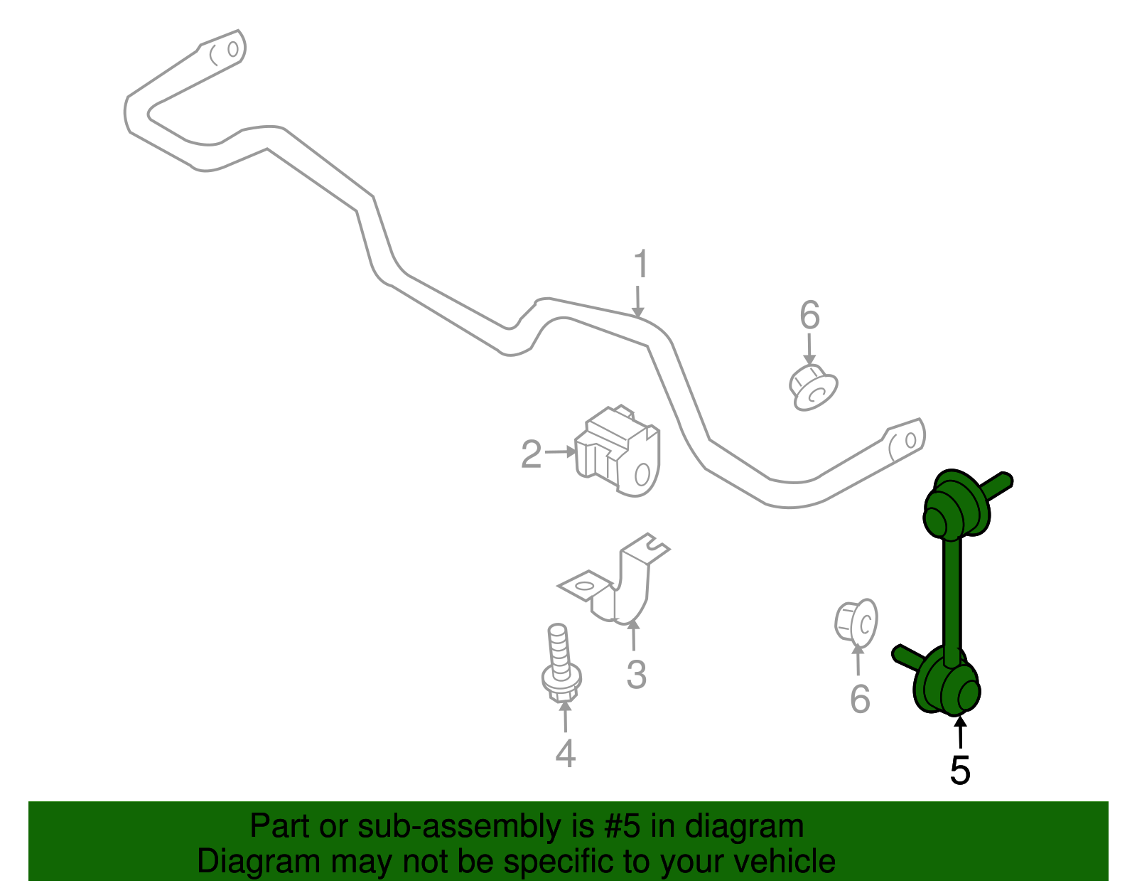 2003-2025 Nissan Stabilizer Link 54668-EG03B | Nissan Parts Central