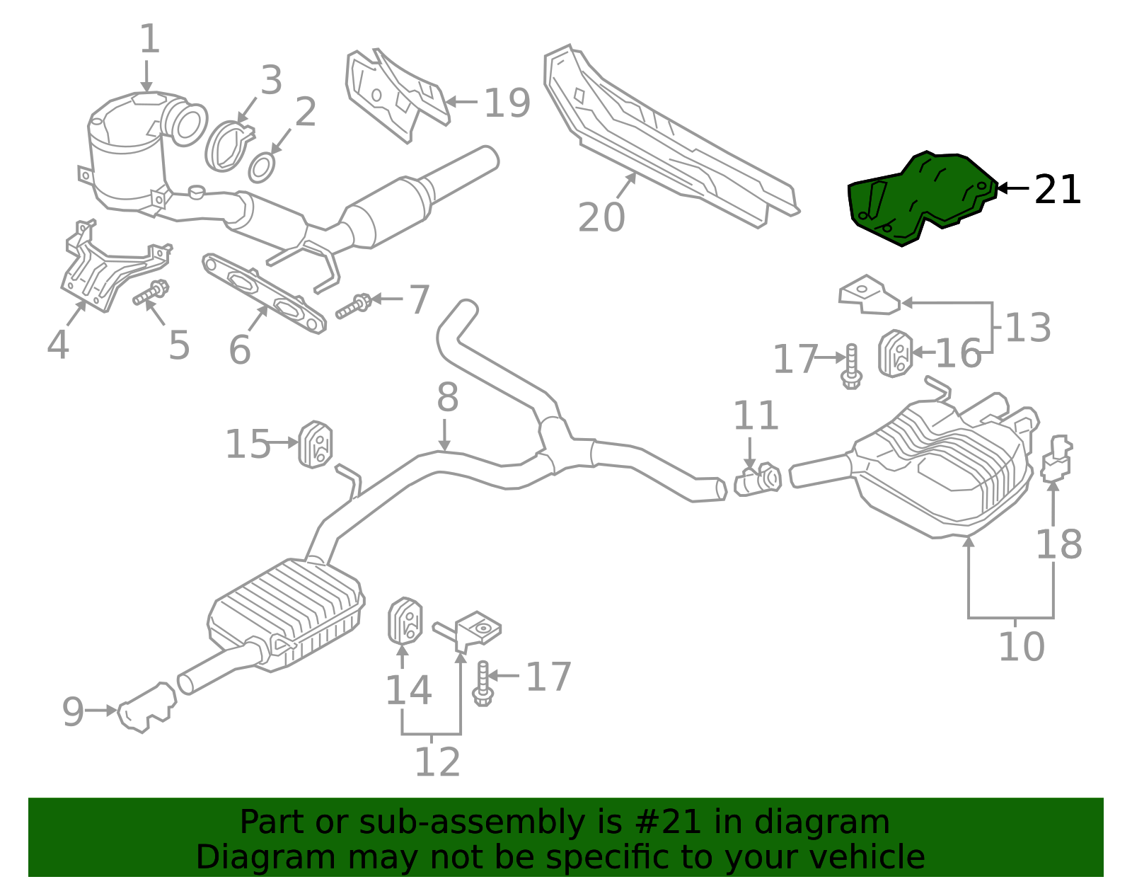 Heat Shield 3Q0-825-712-A | VW Direct Auto Parts