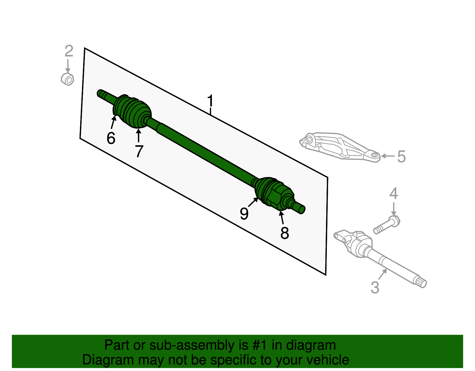 49500-D9130 - Cv Axle Assembly 2017-2022 Kia Sportage | Kia.Parts Store