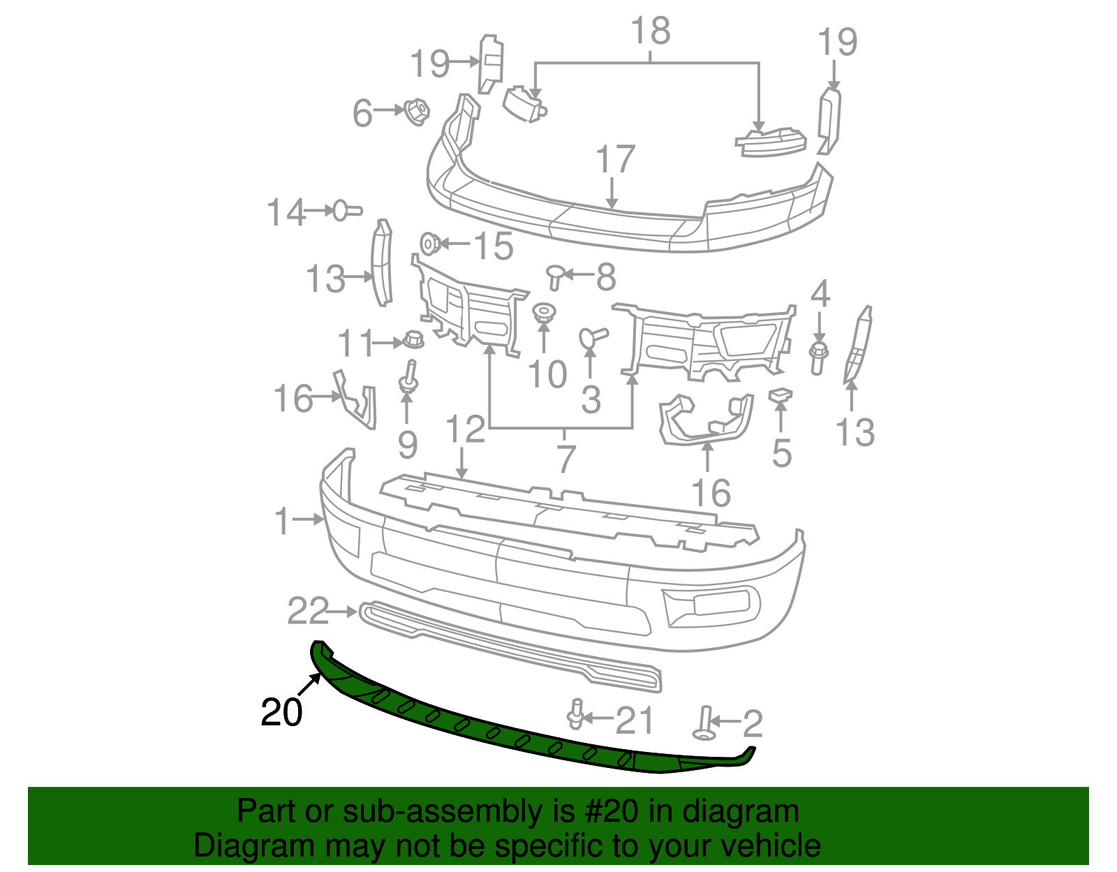 2009-2012 Mopar Air Dam 55112616AA | Mopar Parts Canada