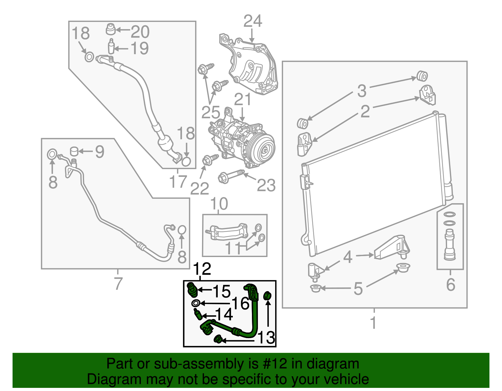 GM Parts | (23369104) - Air Conditioning Hose Assembly | GM Parts Store