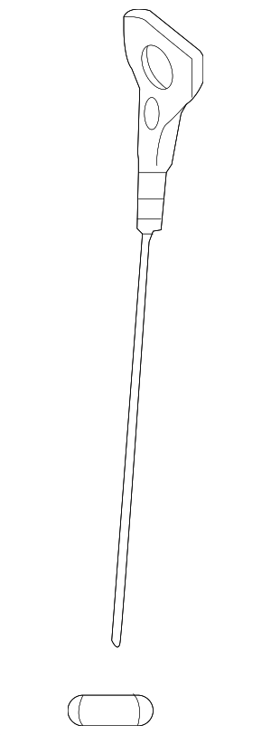 Hyundai - 26611-3C101 - Engine Oil Dipstick - 2013-2025 Hyundai | OEM ...