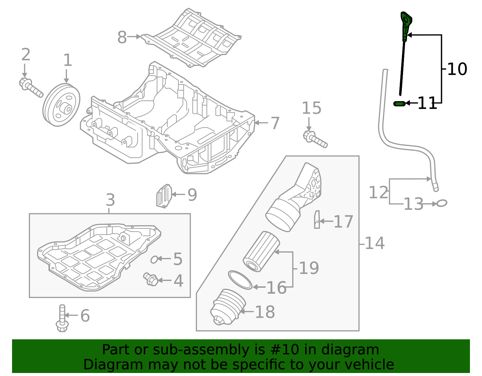 2013-2025 Hyundai Engine Oil Dipstick 26611-3C101 | OEM Parts Online