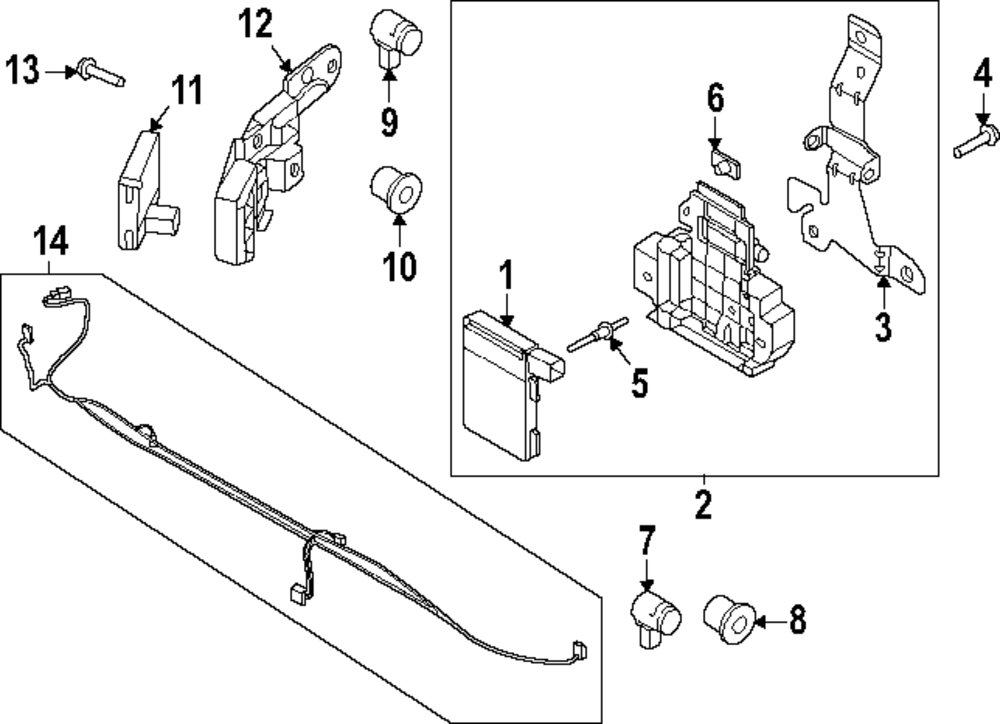 2024-2025 Ford Distance Sensor NL3Z-9E731-A | Ford OEM Parts Outlet